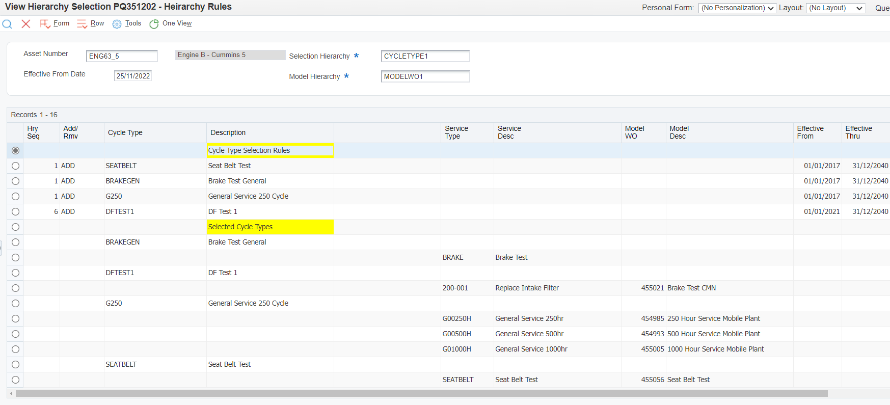 View Hierarchy Selection