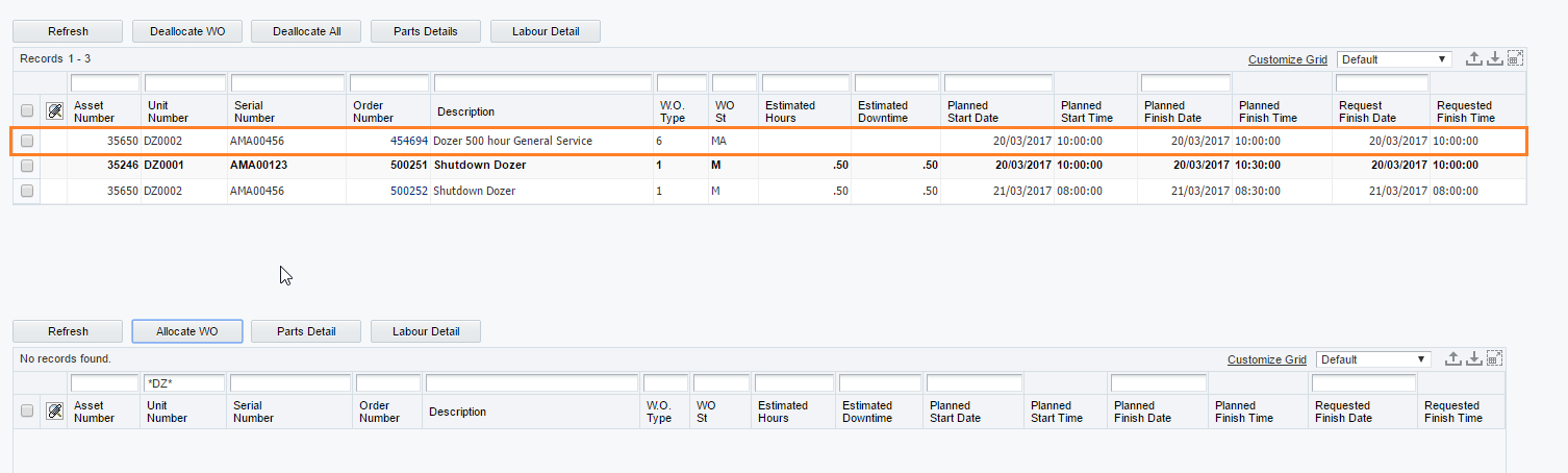 Maintenance Planning Workbench