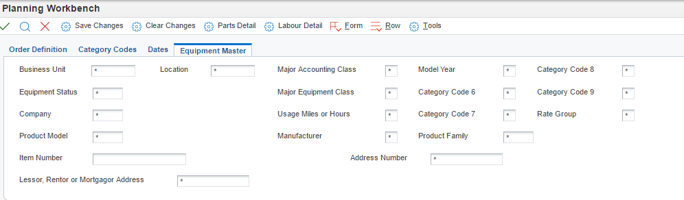 Maintenance Planning Workbench