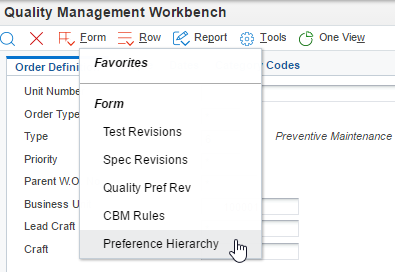 Preference Hierarchy - P40073