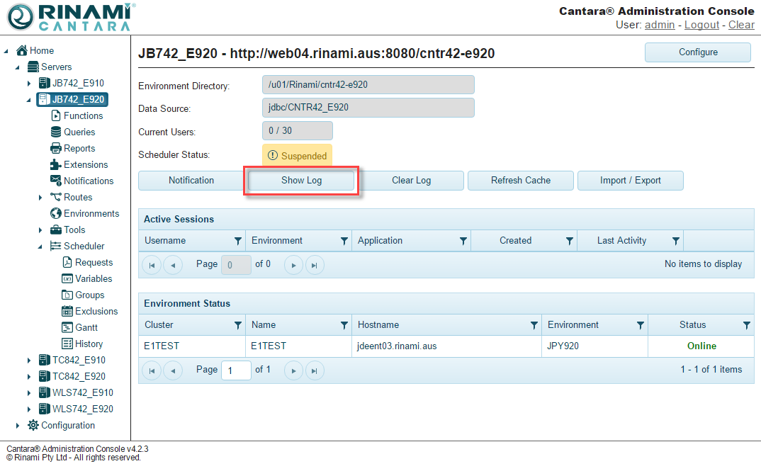 Managing Log Information